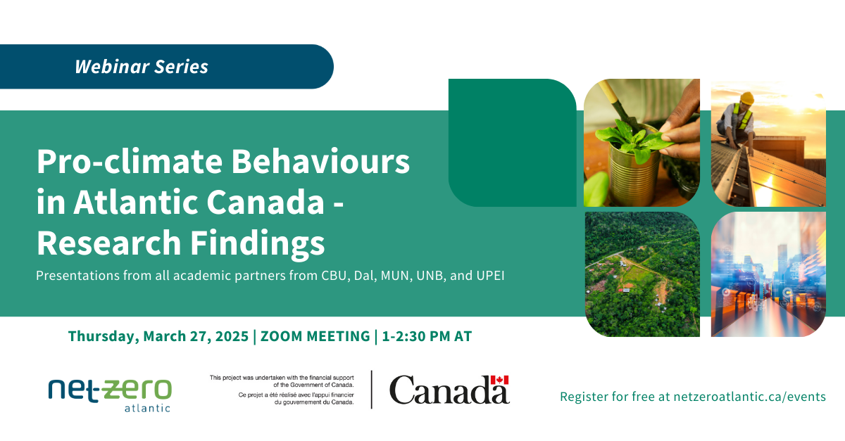 Pro-Climate Behaviours in Atlantic Canada: Research Findings | Net Zero Atlantic